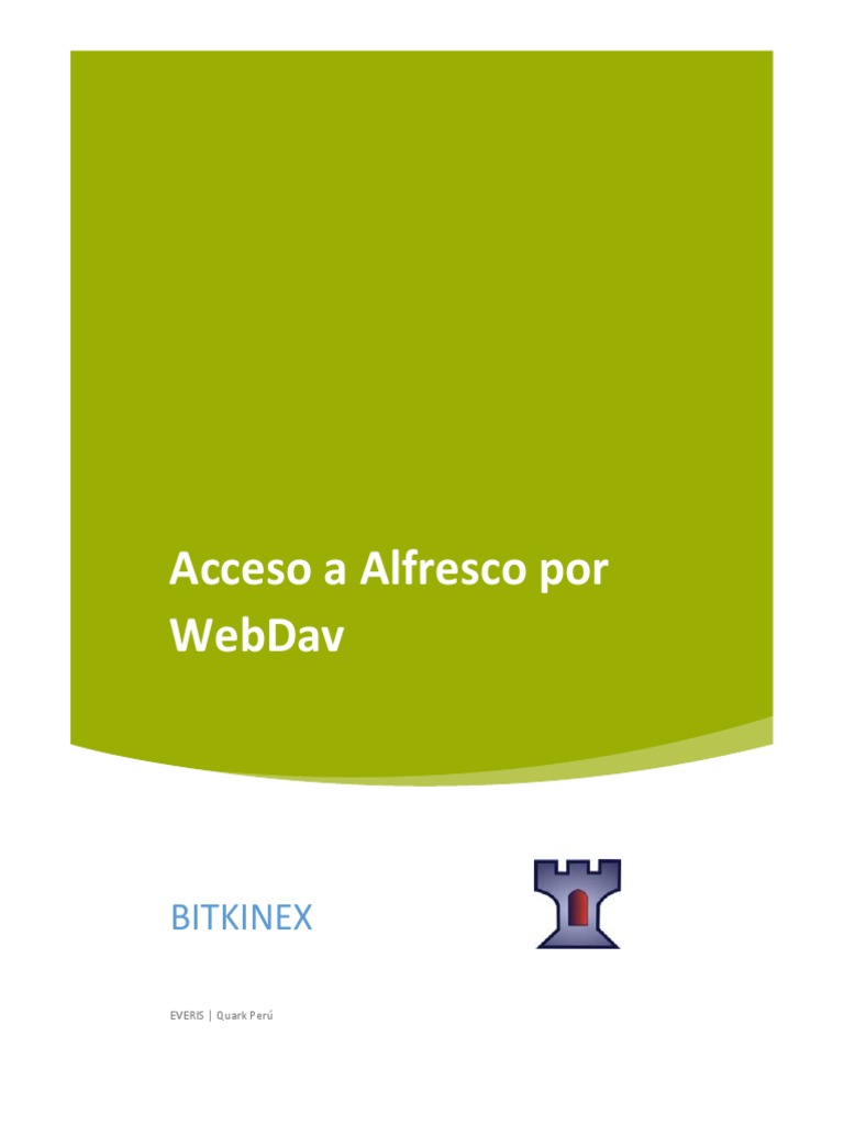 Acceso Alfresco WebDav con BitKinex | PDF | Archivo de computadora | Ventana (informática)