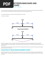 Difference Between Main Bars and Distribution Bars in Slab | PDF ...