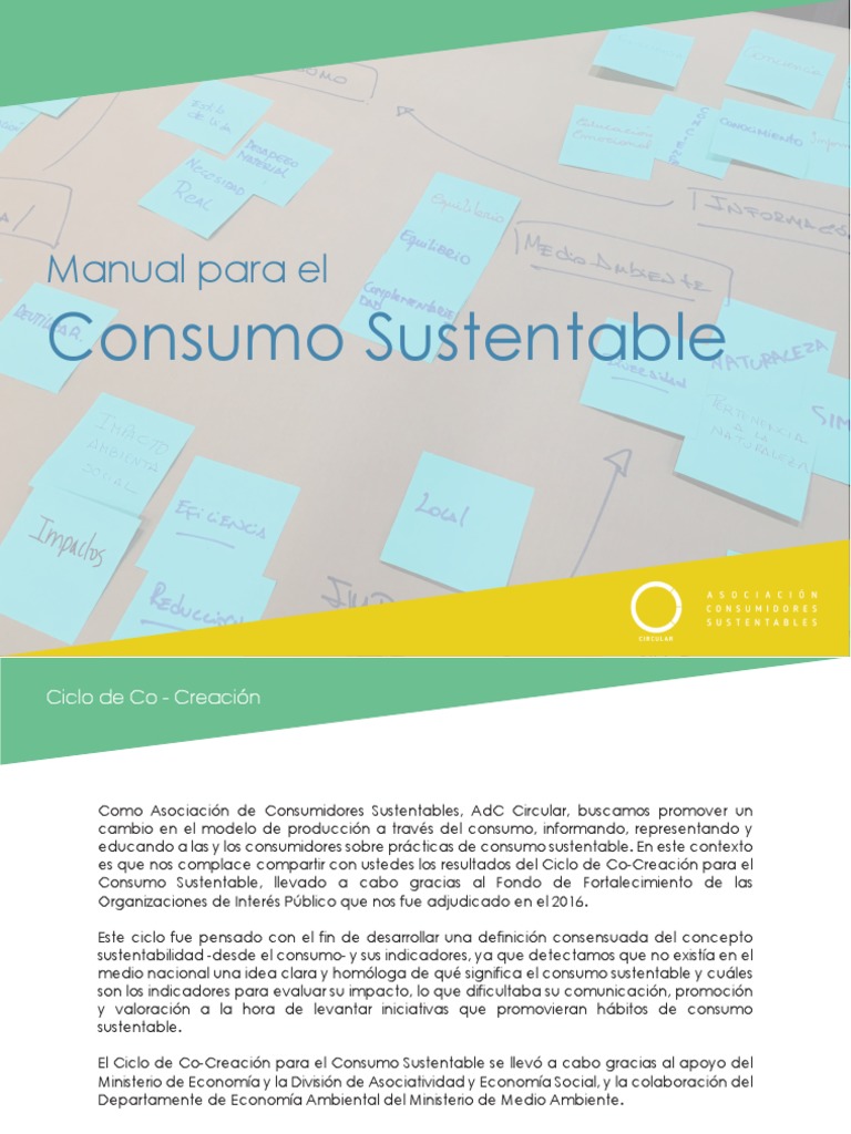 Manual de Consumo Sustentable | PDF | Evaluación del ciclo de vida ...