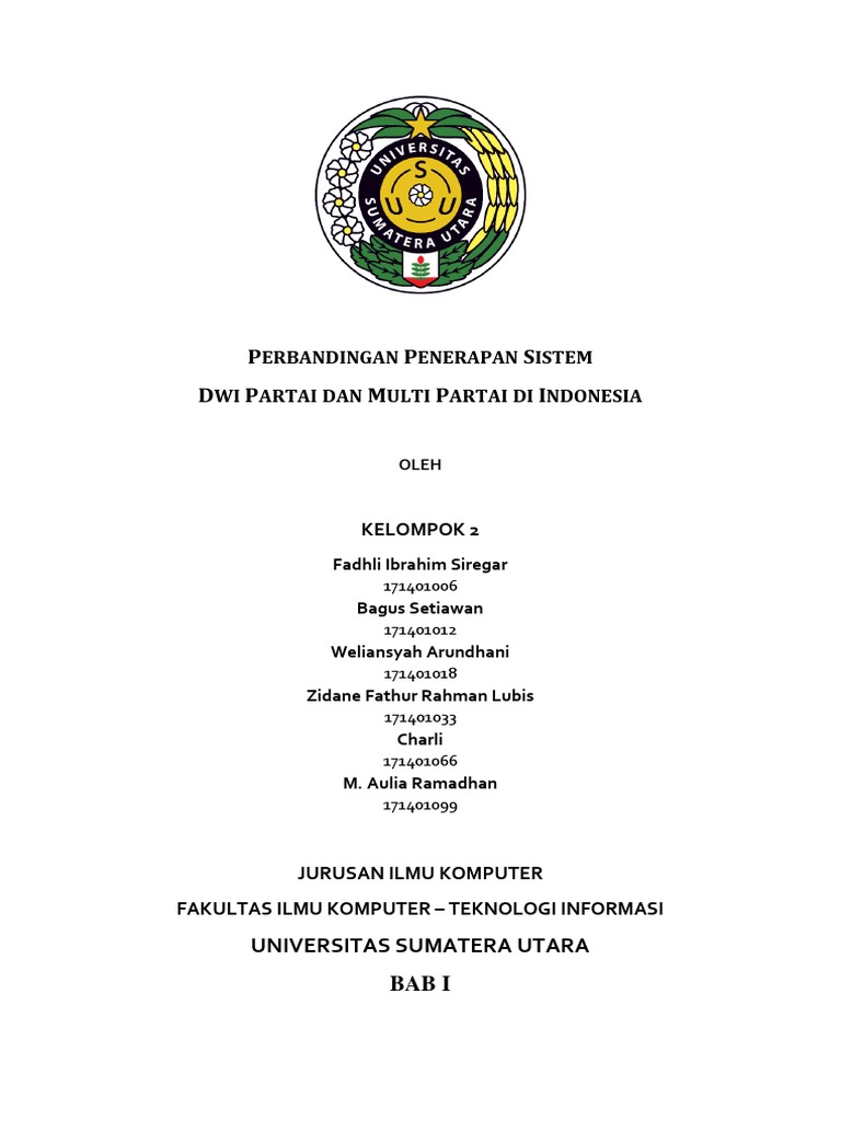 Perbandingan Penerapan Sistem Dwi Dan Multi Partai Di Indonesia | PDF