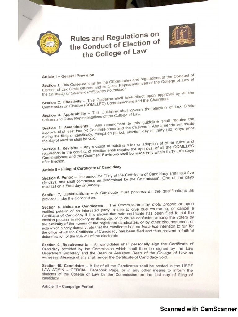 2018 Comelec Guidelines | PDF