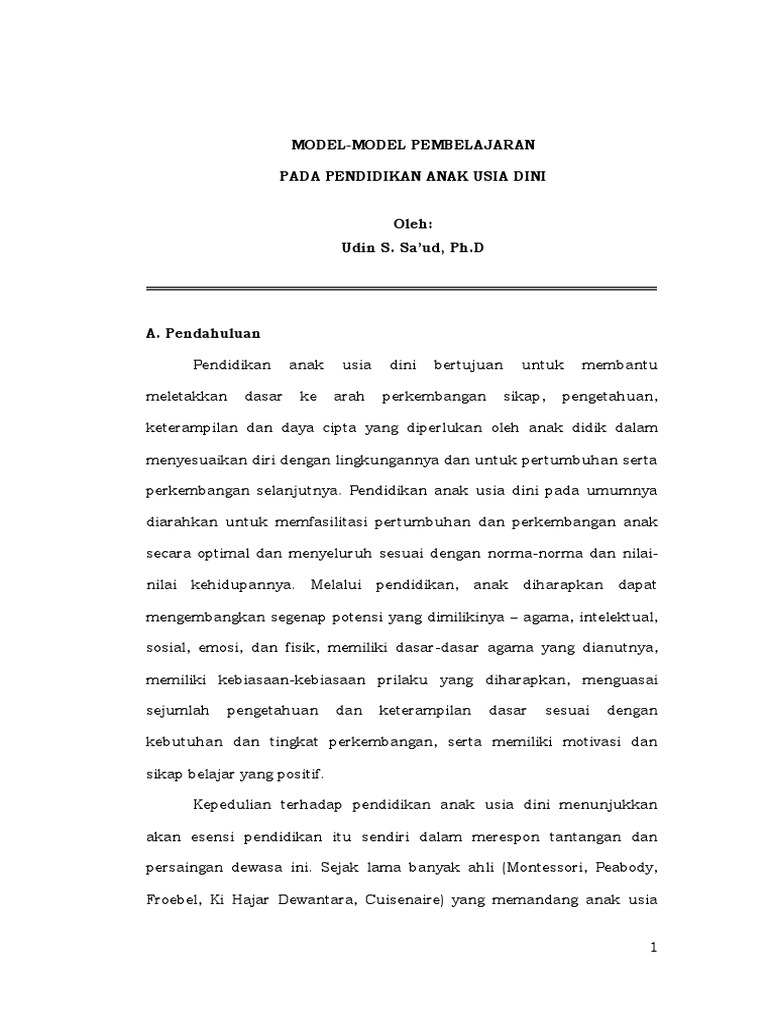 Model Pembelajaran PADU PDF | PDF