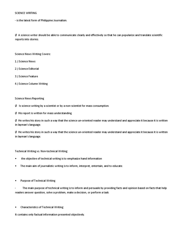 Science and Health Writing How | PDF | Science | Reading Comprehension