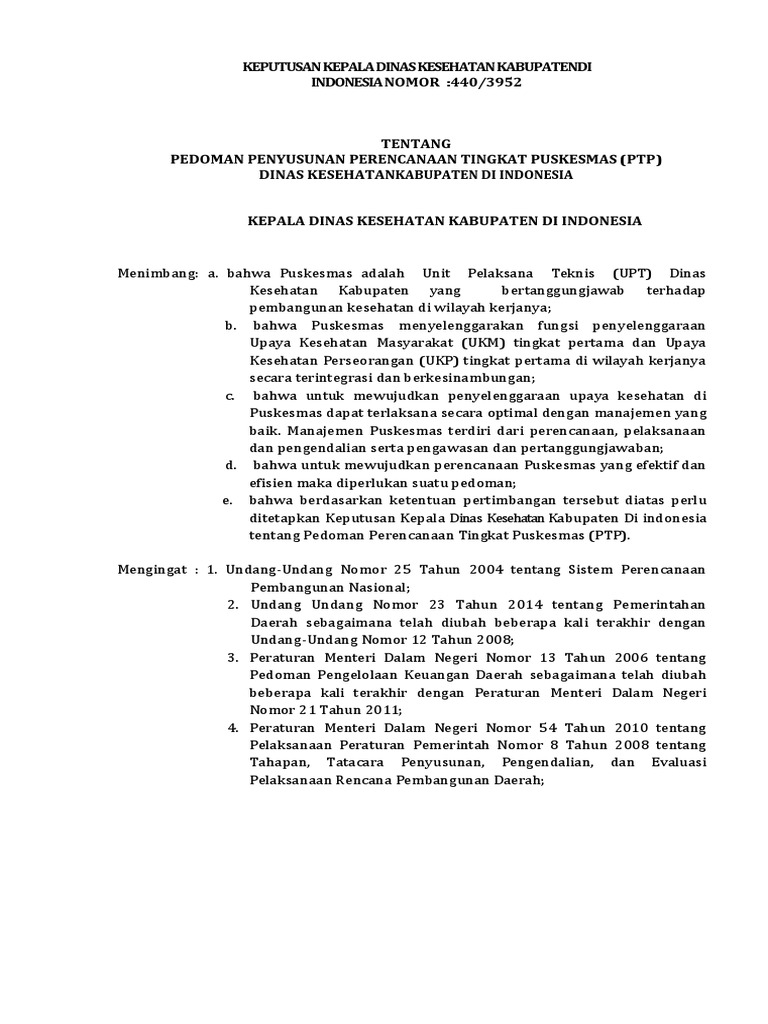 Contoh Pedoman PTP | PDF