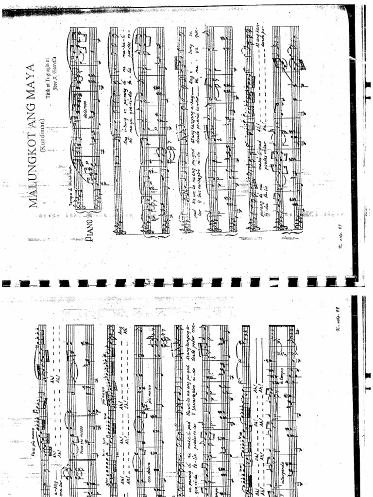 Malungkot Ang Maya | PDF