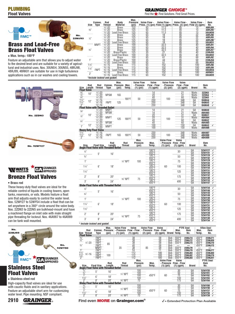 Float Valve | PDF | Valve | Building Materials