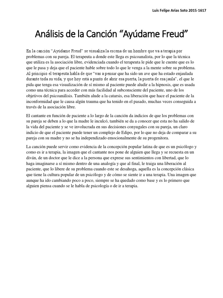Análisis de La Canción | PDF | Ciencia y matemáticas