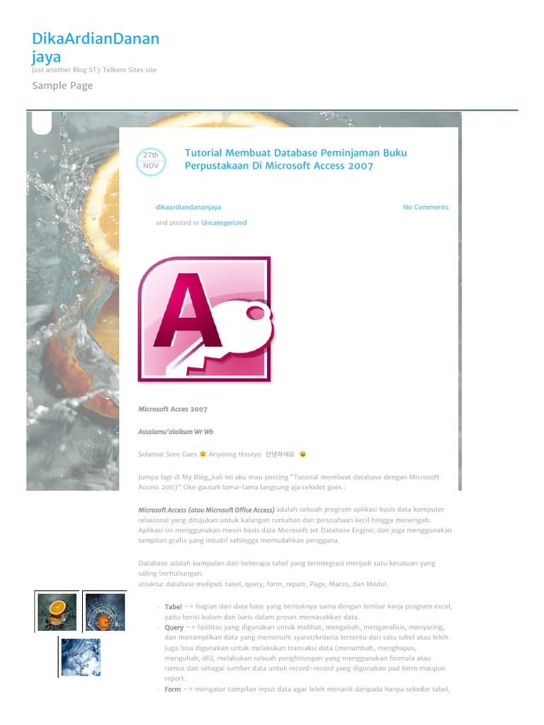 Tutorial Membuat Database Peminjaman Buku Perpustakaan Di Microsoft ...