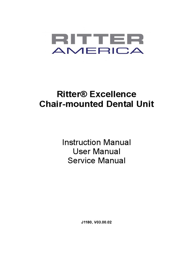 User Manual Ritter A Series Dental System | PDF | Radio Frequency | Radio