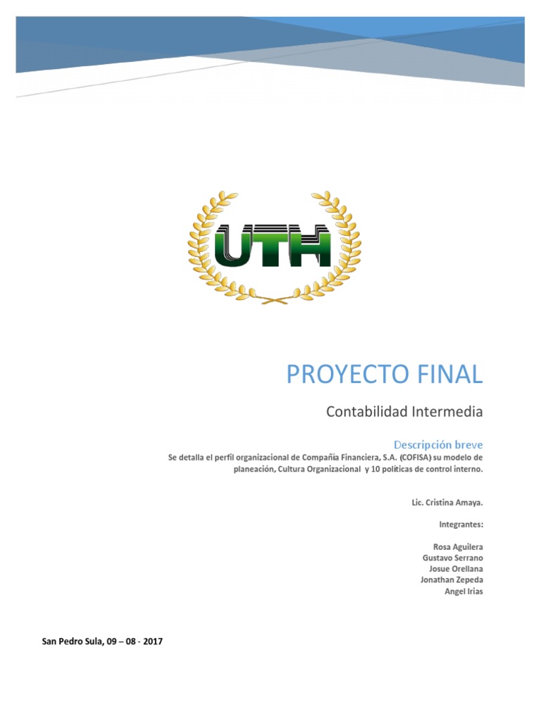Proyecto Final Grupal | PDF | Contabilidad | Auditoría