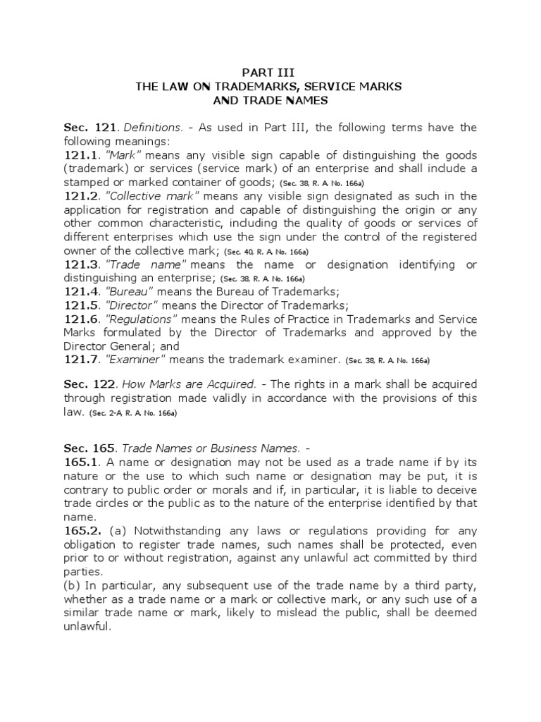 LIP 2nd Part | PDF | Trademark | Common Law