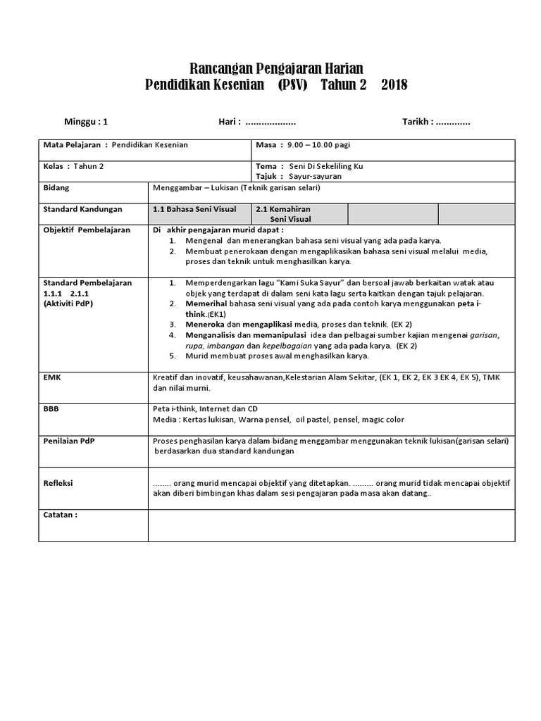 Kesenian THN 2 RPH | PDF