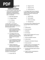 Doh Programs Post Test | PDF | Preventive Healthcare | Obesity