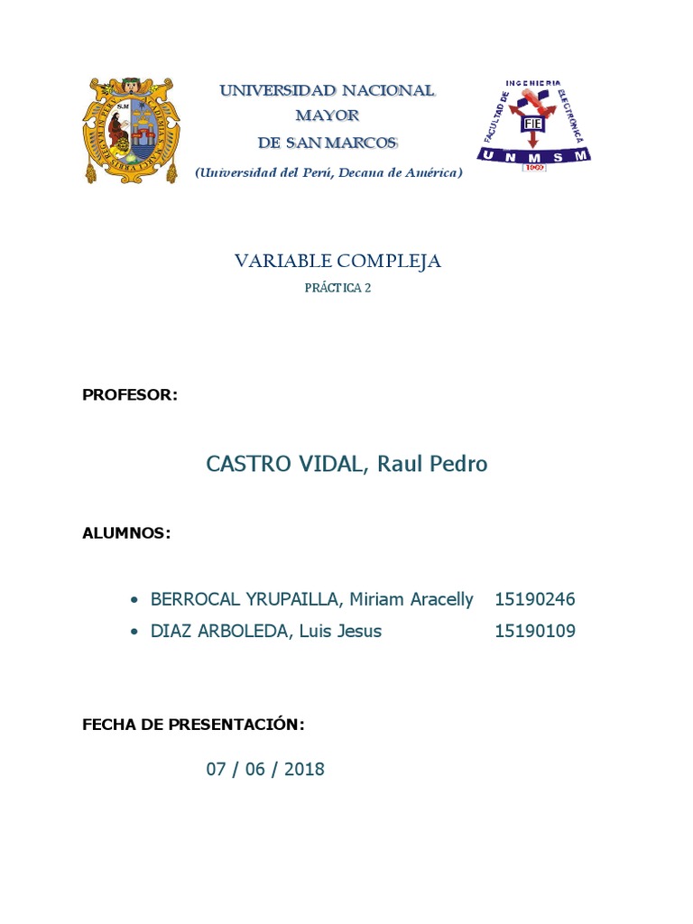 Variable Compleja | PDF | Número complejo | Análisis matemático