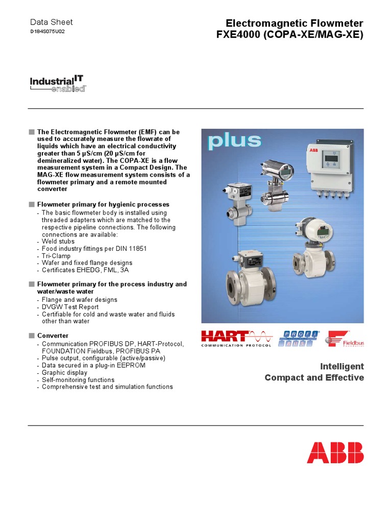 ABB Flow Meter Manual | PDF | Flow Measurement | Pipe (Fluid Conveyance)
