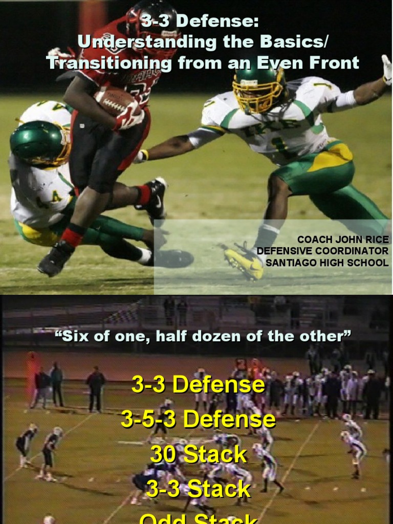 Beating the 3-3 Stack Defense | PDF | Ball Games | Gridiron Football