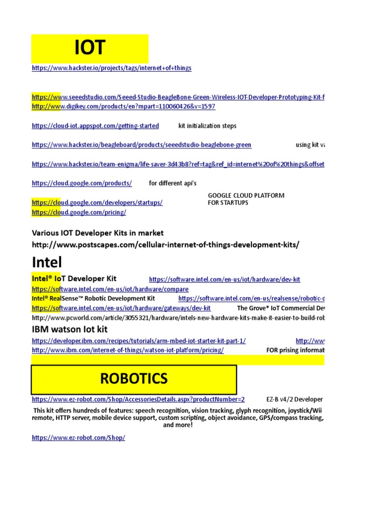 Intel: IBM Watson Iot Kit | PDF | Internet Of Things | Computing