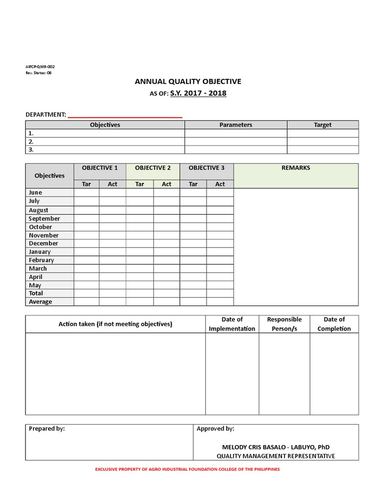 Quality Objective Monitoring | PDF Quality Objective Monitoring | PDF