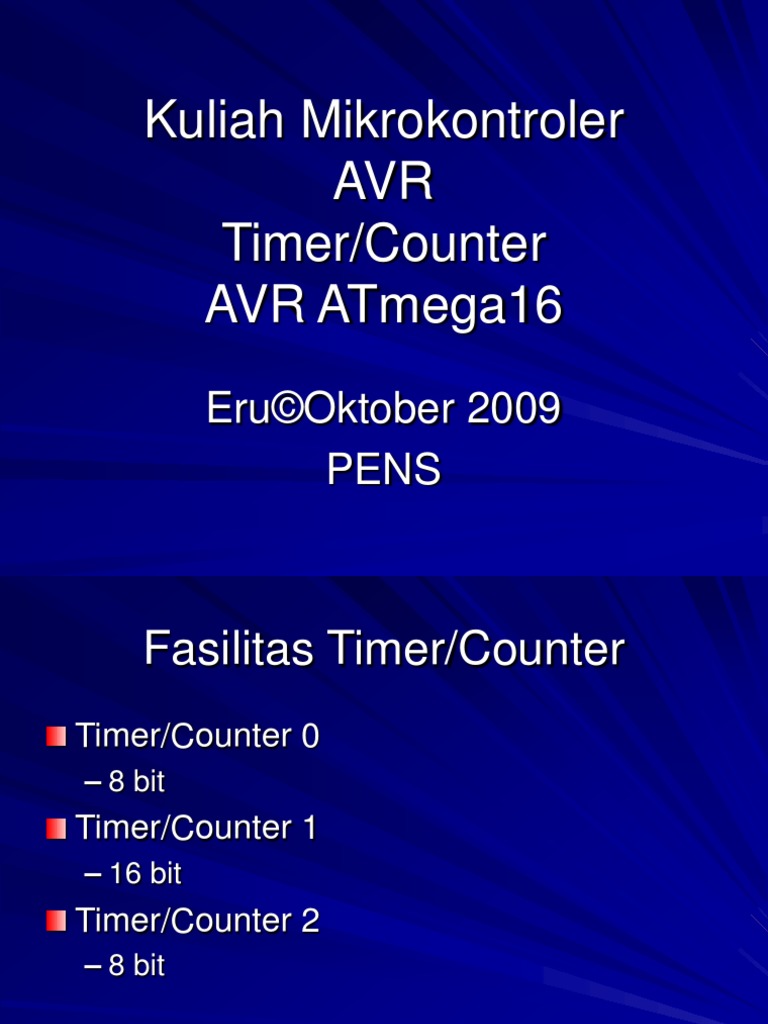 Timer Counter Avr Pdf Timer Computer Engineering