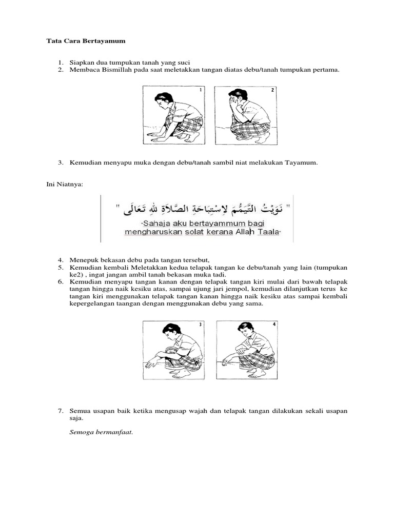 Tuntunan Cara Bertayamum | PDF