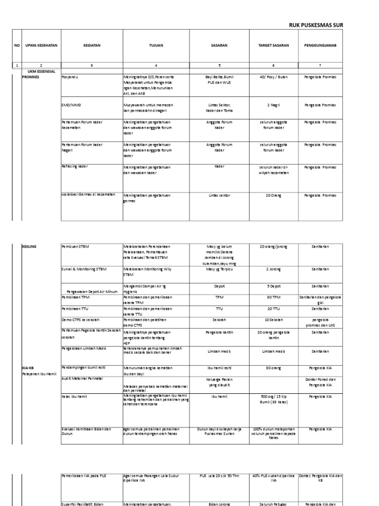 Ruk Puskesmas Surian 2019 | PDF
