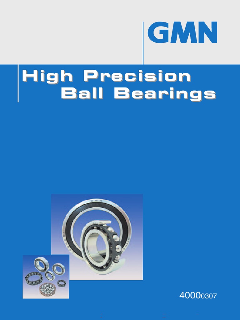 High Precision Ball Berings GMN | Download Free PDF | Bearing ...