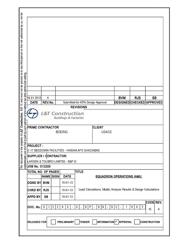 Load Calculations | PDF | Wall | Roof