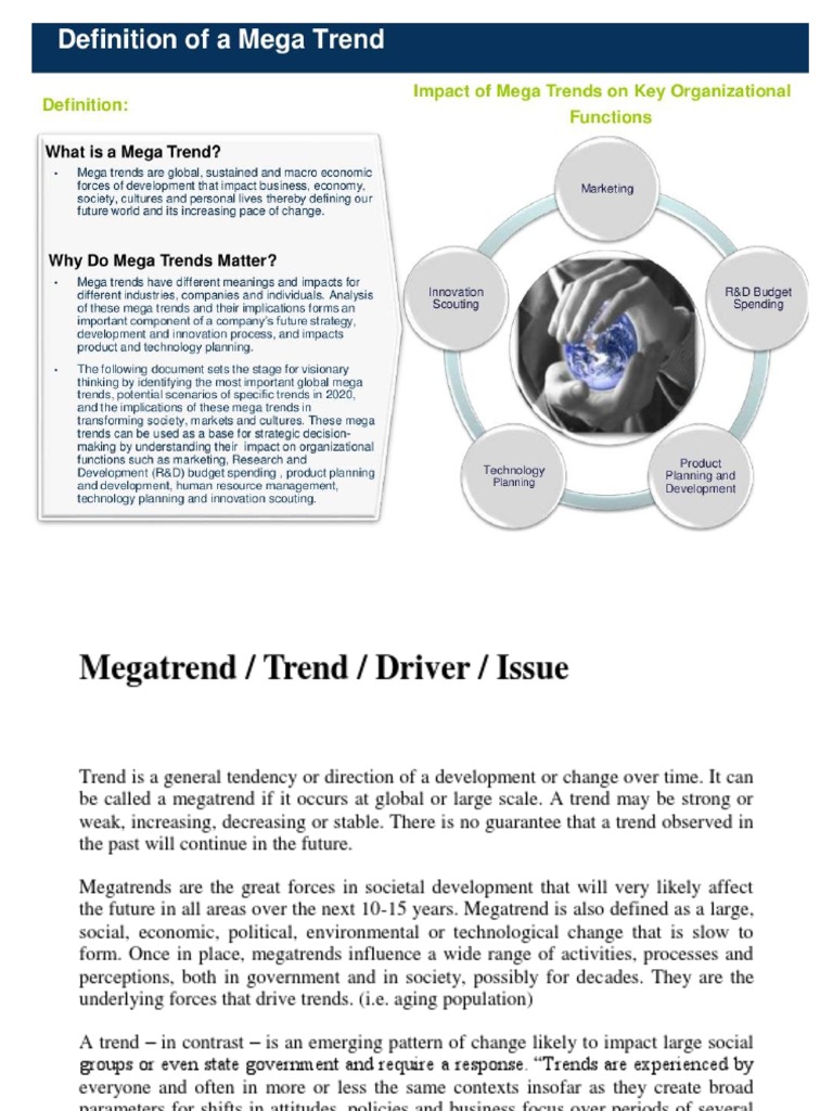 Trend Vs Megatrend Basic | PDF