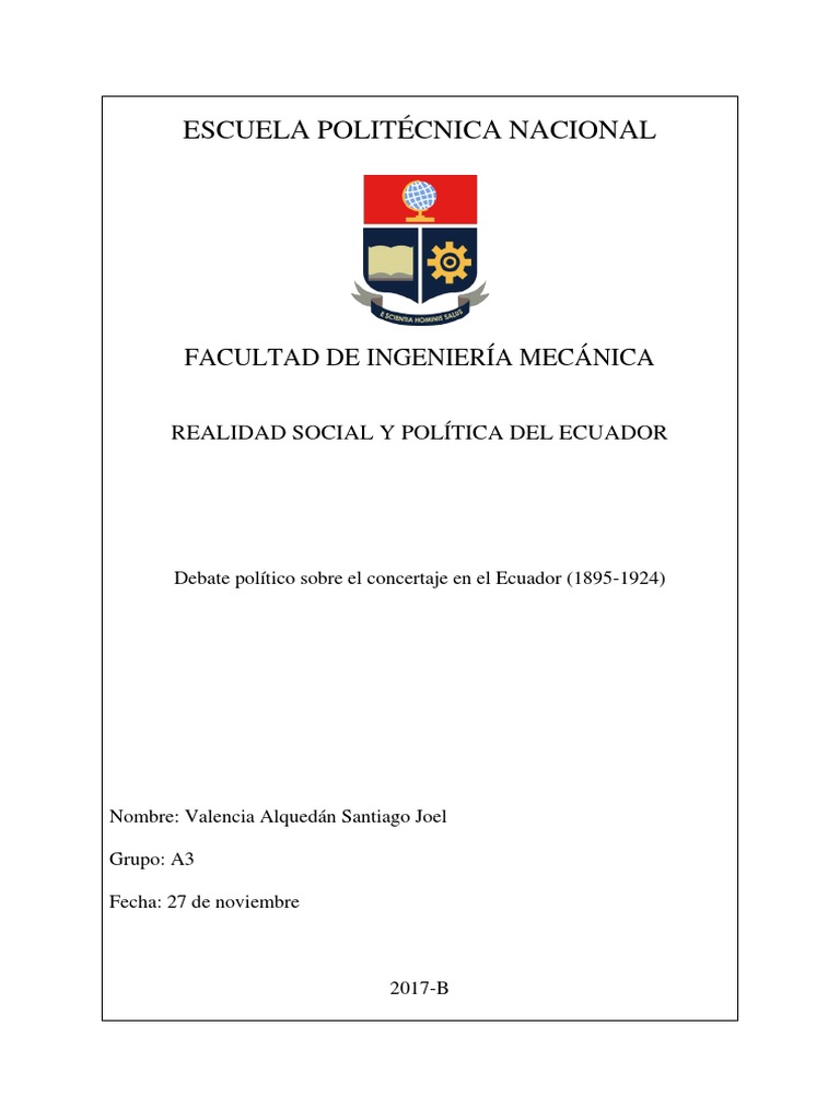 Debate Político Sobre El Concertaje | PDF | Esclavitud | Liberalismo
