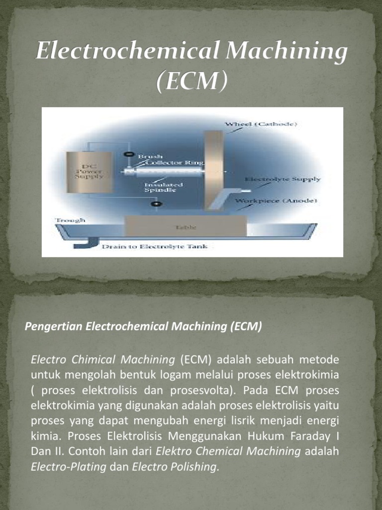 Metode dan Prinsip Electrochemical Machining | PDF
