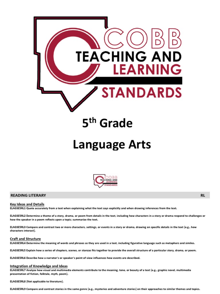 5th Grade Ela | PDF | Narrative | English Language