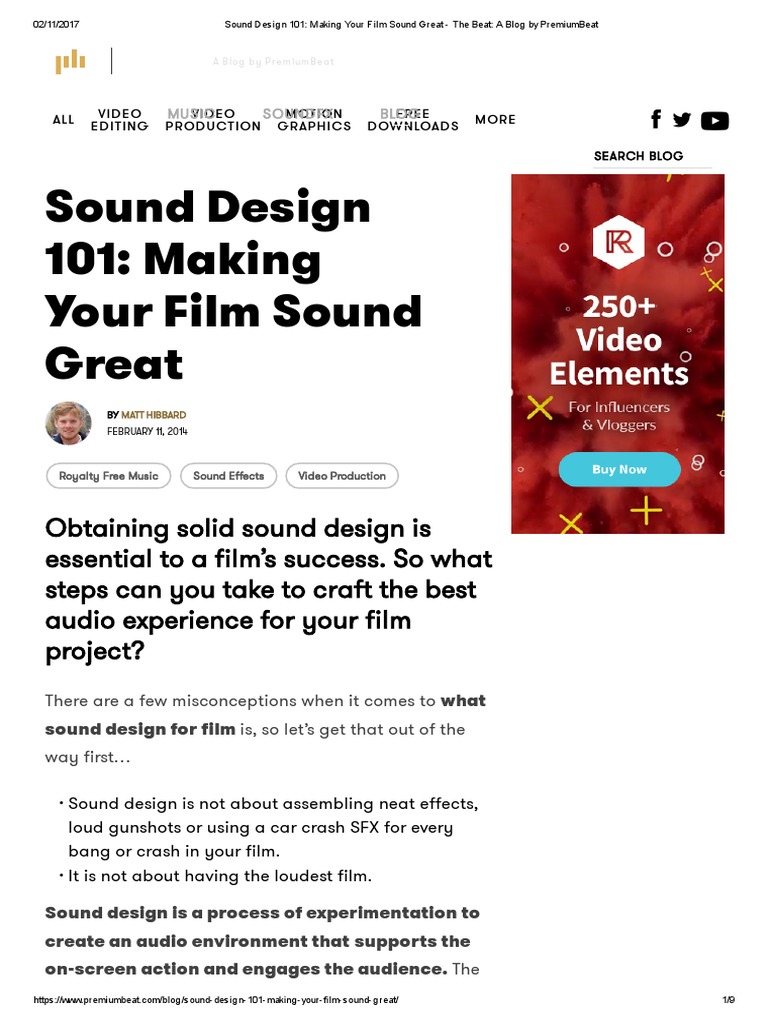 Making Your Film Sound Great | PDF | Equalization (Audio) | Hearing