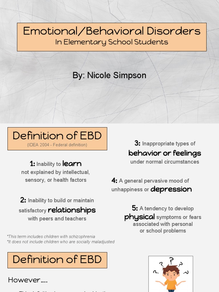 Ebd | PDF | Attention Deficit Hyperactivity Disorder | Mental Disorder