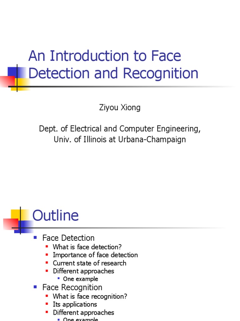 Intro Face Detect Recognition | Download Free PDF | Face | Cybernetics