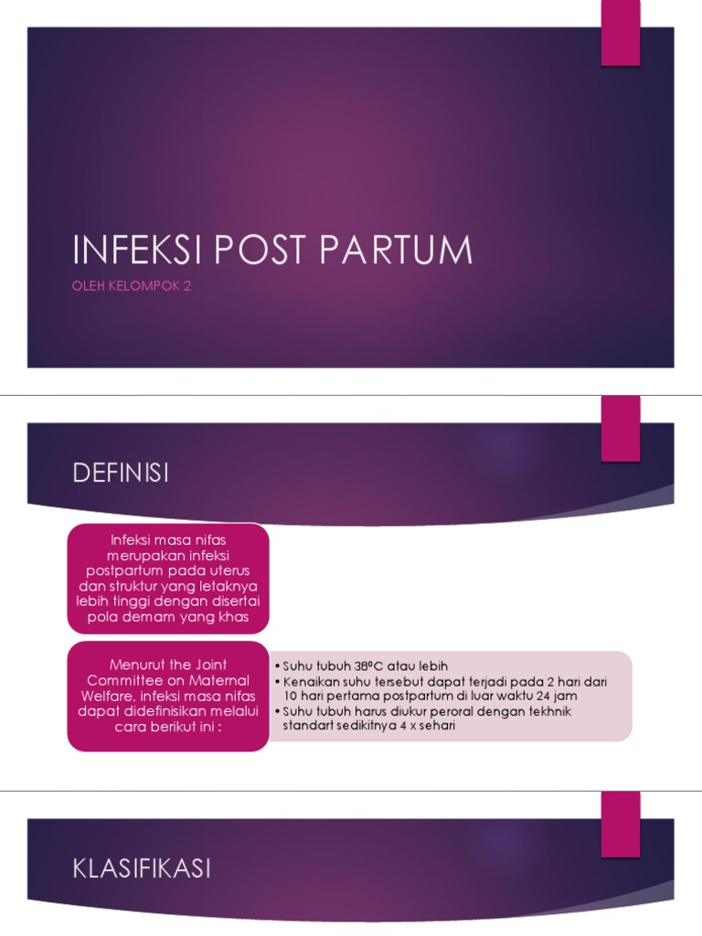 Infeksi Post Partum | PDF