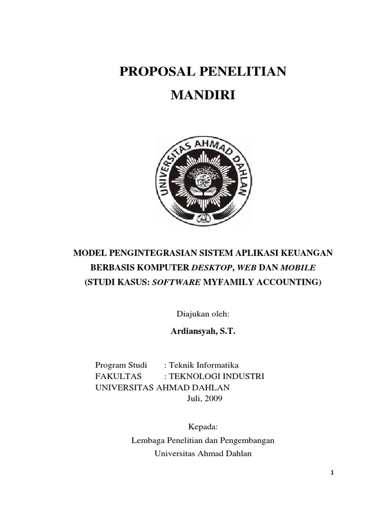 Contoh Proposal Metode Penelitian PDF | PDF