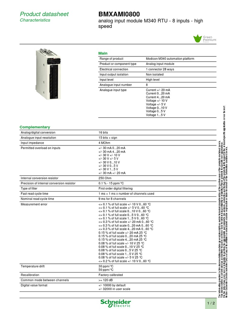 Bmxami0800 PDF | PDF | Analogue Electronics | Celsius