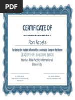 Certificate-Organizing Committee | PDF