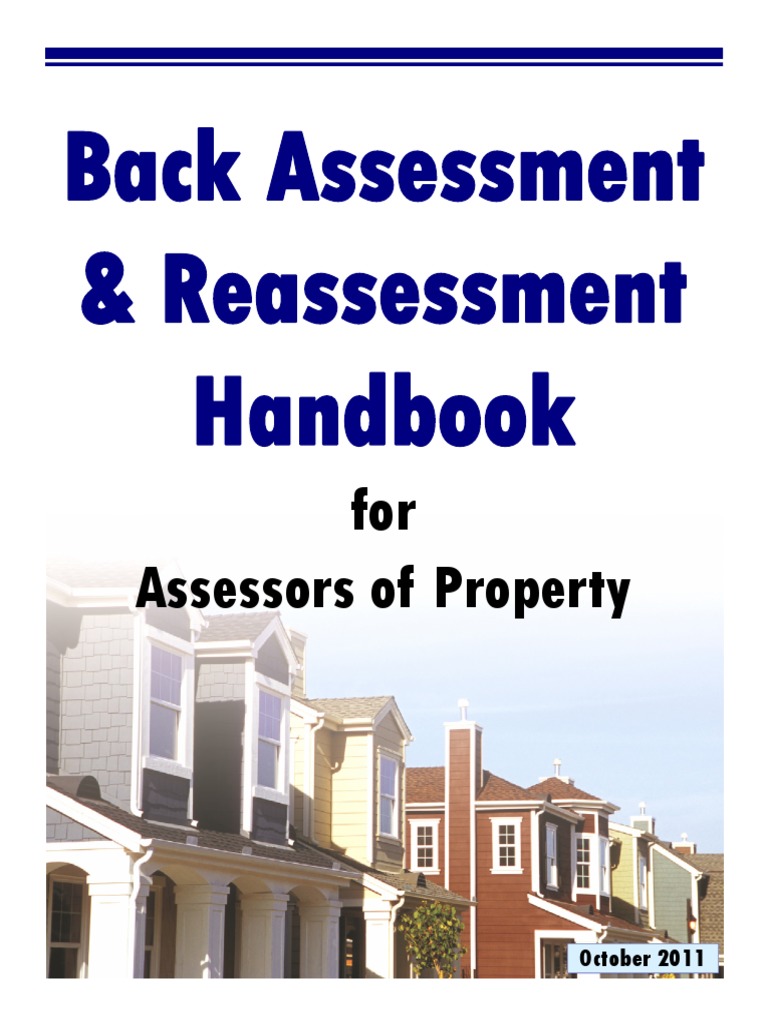 Back Assessment Reassessment Handbook August 2012 | PDF | Taxpayer | Taxes
