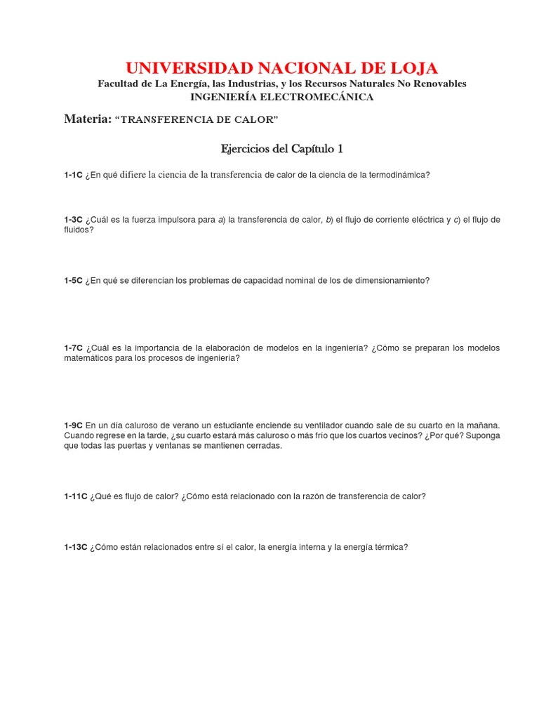 Transferencia de Calor | PDF | Calor | Transferencia de calor