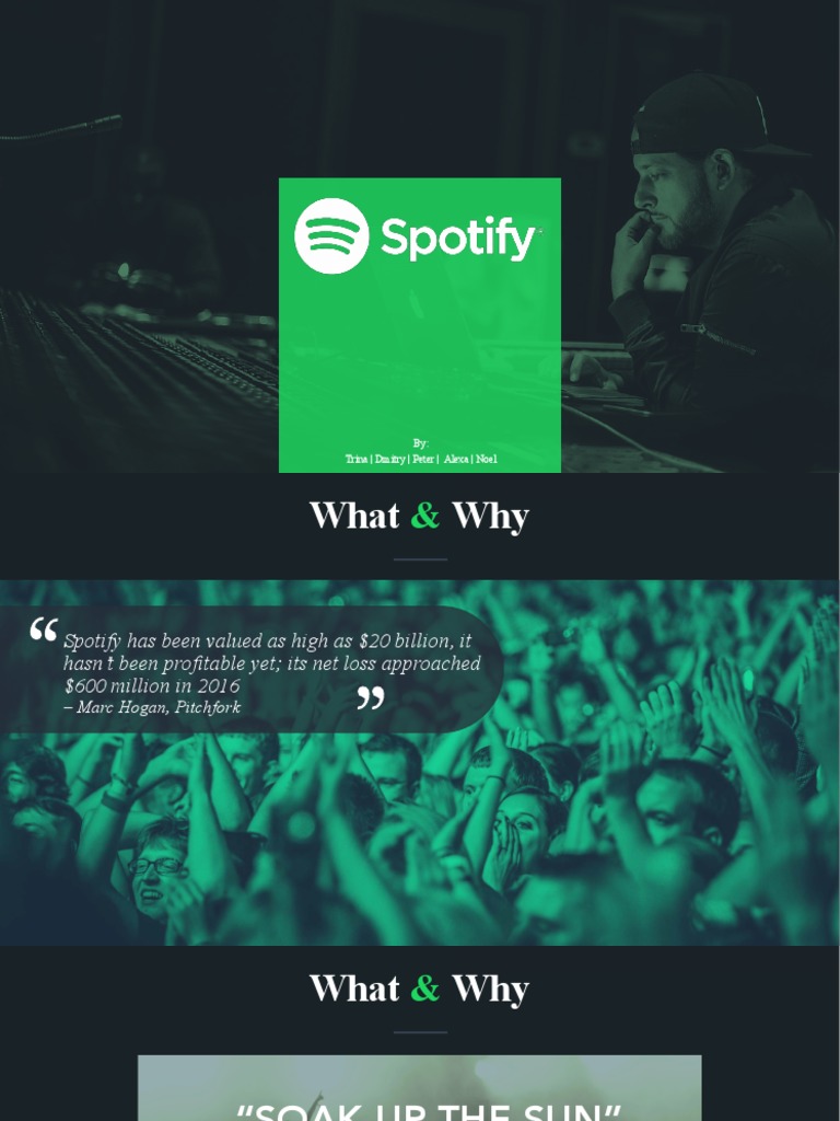 Spotify Presentation - Final | PDF | Market (Economics) | Business