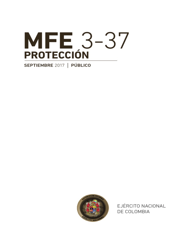 Mfe 3-37 Proteccion | PDF | Ejército | Planificación