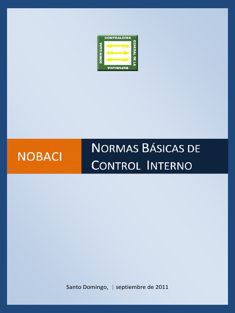 Normas Basicas de Control Interno - Anexo 1 PDF | PDF | Presupuesto ...