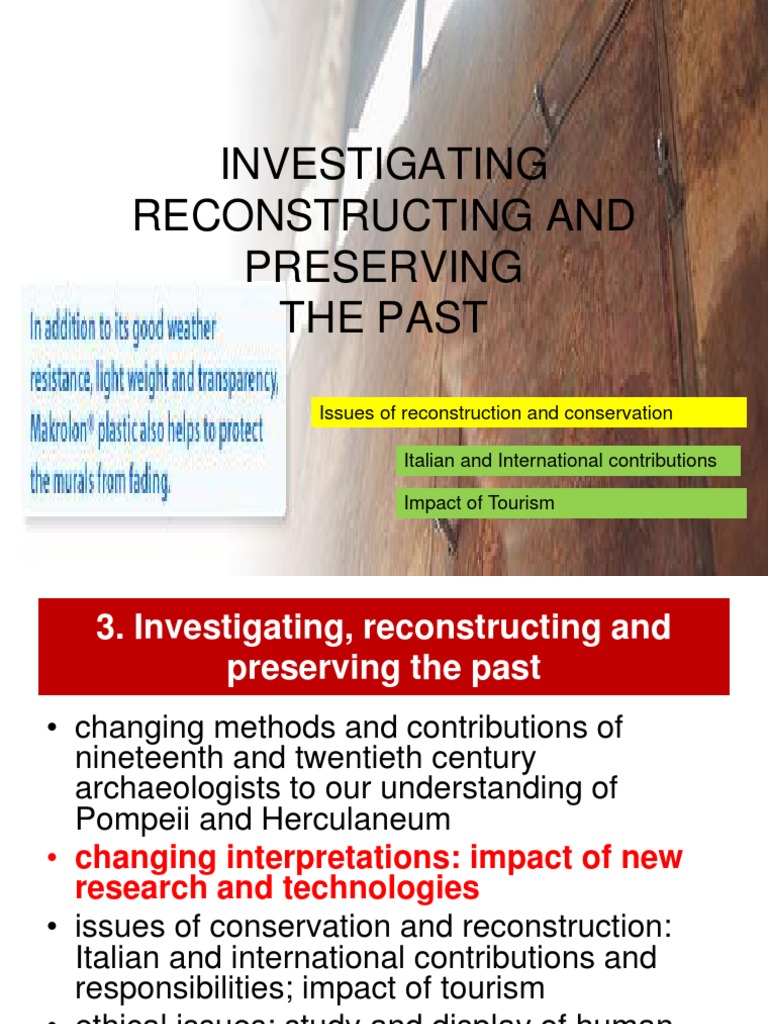 Pompeii Issues of Conservation | PDF | Pompeii | Archaeology
