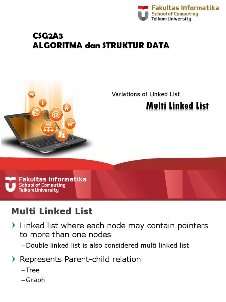 07 - Linked List Variation - Multi Linked List | PDF | Pointer (Computer Programming) | String ...