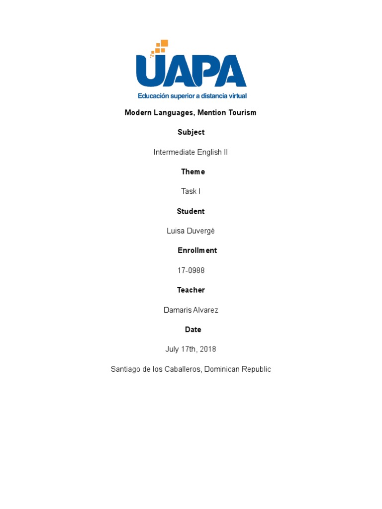 Task 1 English 2 Pdf English Language