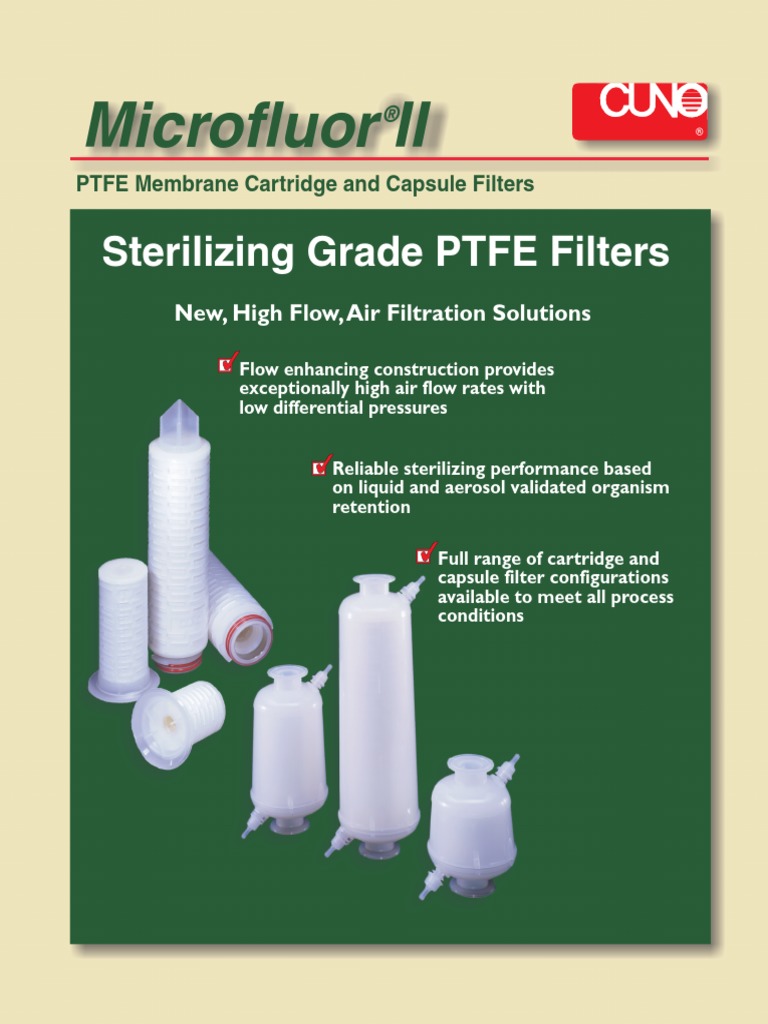 Filtros | PDF | Sterilization (Microbiology) | Membrane Technology