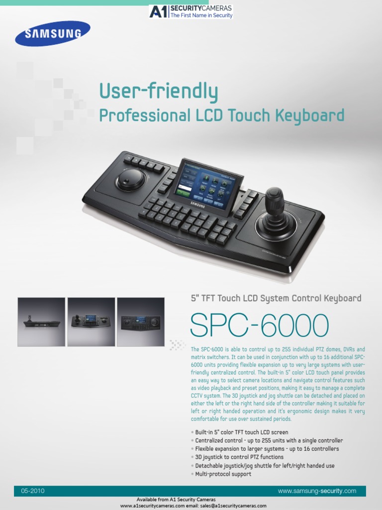 SPC-6000 Touch Control System Overview | PDF | Thin Film Transistor ...