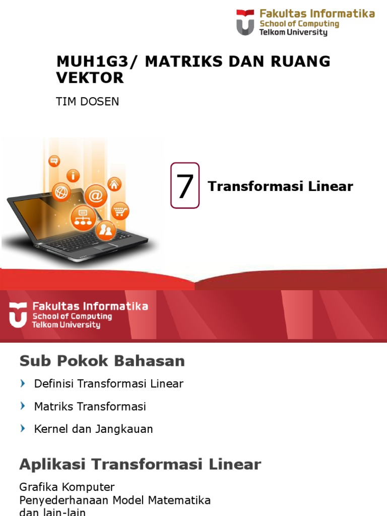 Panduan Transformasi Linear dan Matriks | PDF