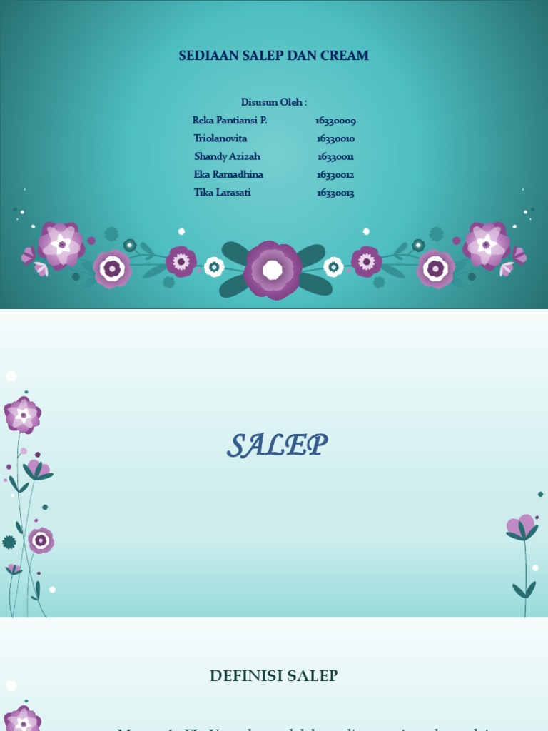 Sediaan Salep Dan Cream-1 | PDF | Memasak, Makanan, & Anggur ...